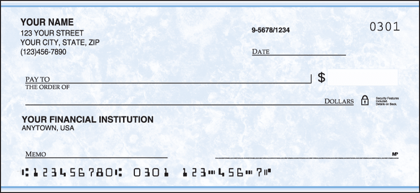 Side Tear Blue Classic Checks | Designer Checks