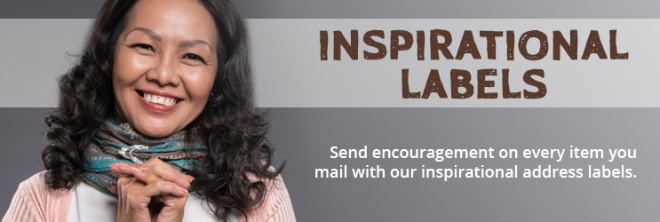 Inspirational Address Labels | Designer Checks