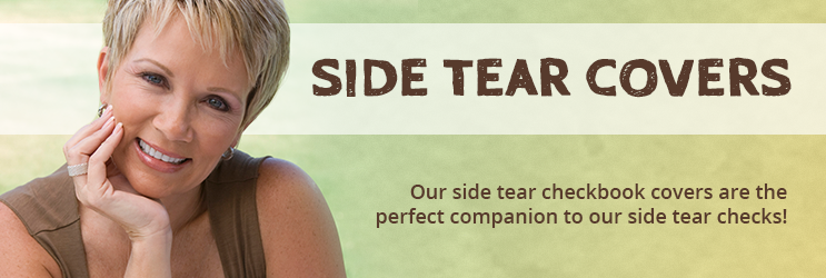 Side Tear Checkbook Covers | Designer Checks