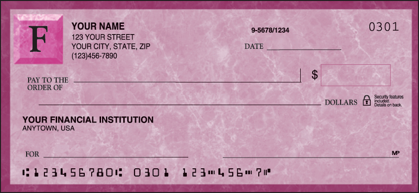 Royal Monogram Checks | Designer Checks